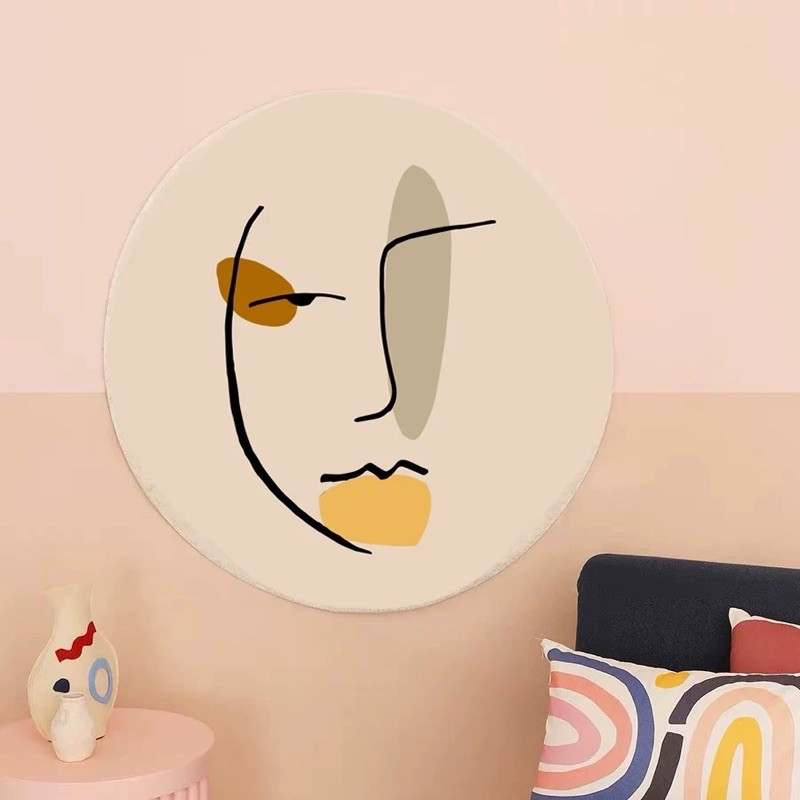 Face abstract floor mat #preorder | Shopee Thailand