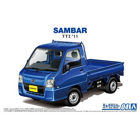โมเดลรถยนต์ AOSHIMA SUBARU TT2 SAMBAR TRUCK WR BLUE LIMITED '11 1/24 ...