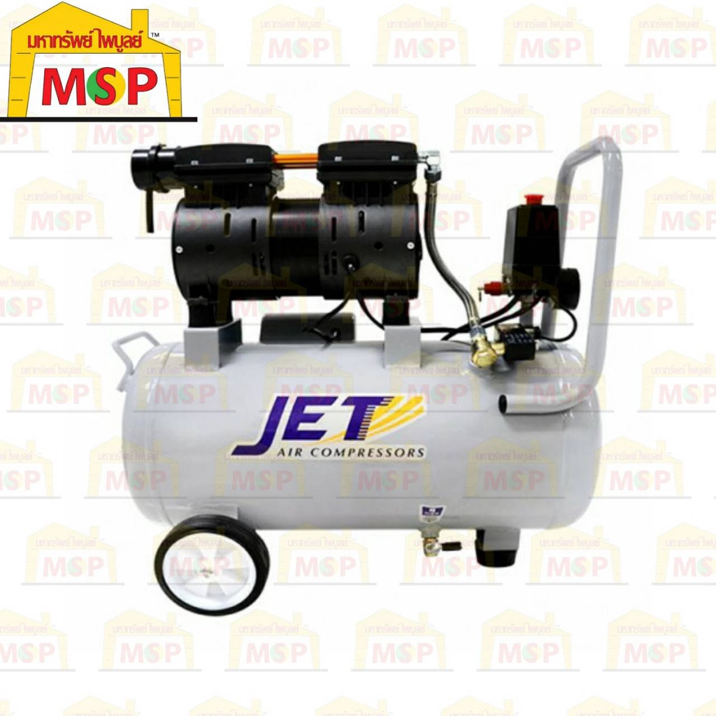 JET ปั๊มลม Oil free เสียงเงียบ ไร้น้ำมัน JET รุ่น JOS-25 25ลิตร 3/4HP ...