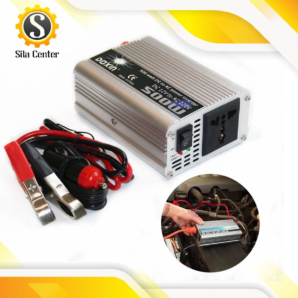 DOXIN เครื่องแปลงไฟ Power Inverter 500W 12V USBDOXIN กล่องแปลงไฟ DC TO ...