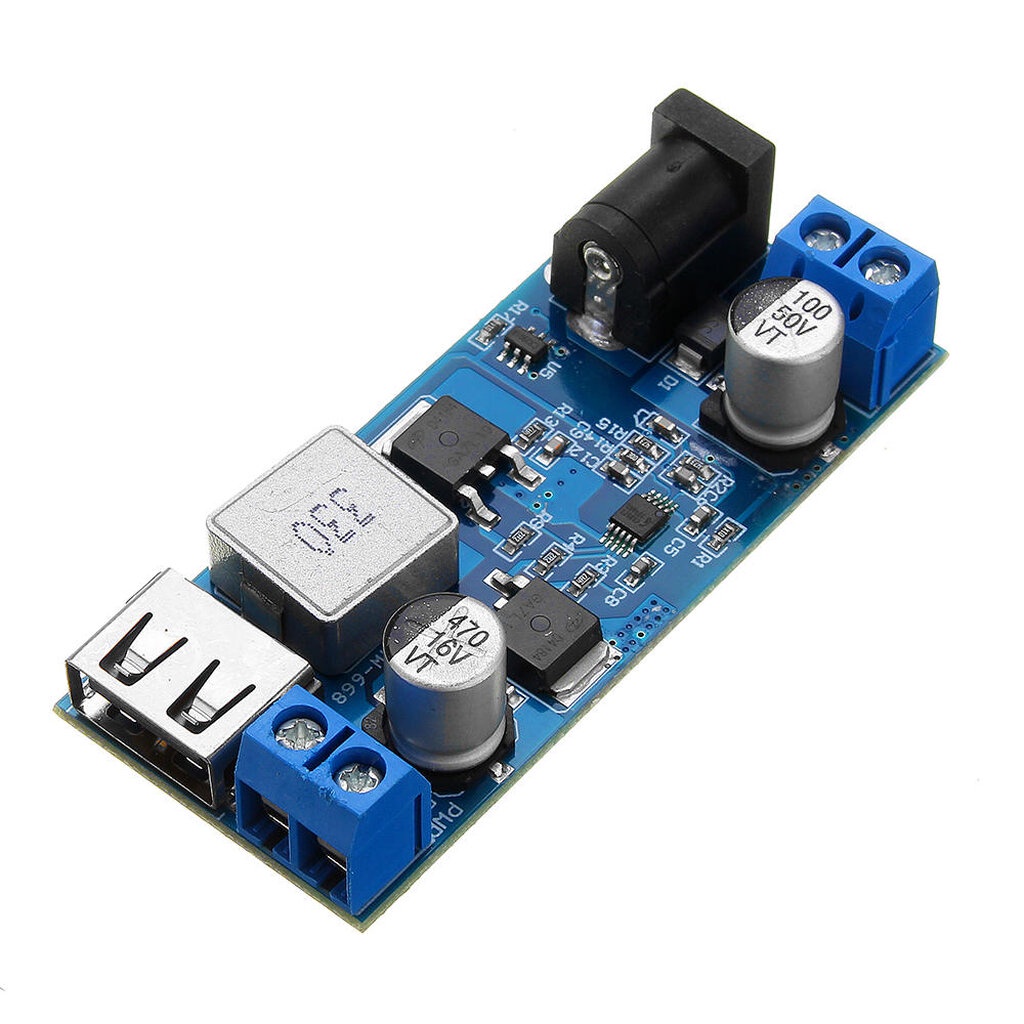 โมดูล ลดแรงดัน เป็น 5v USB 24V/12V to 5V 5A power module DC-DC XY-3606 power converter replace ...