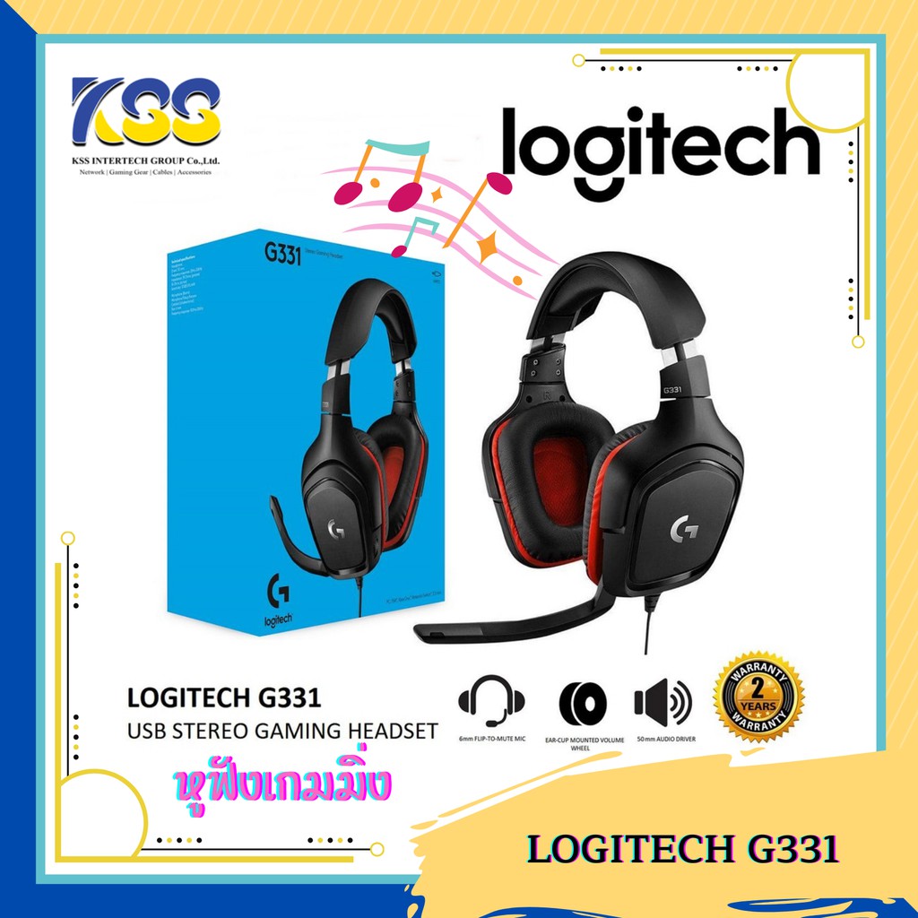 หูฟังเกมมิ่ง Logitech G331 Stereo Gaming Headset**สินค้ารับประกัน2ปี** | Shopee Thailand