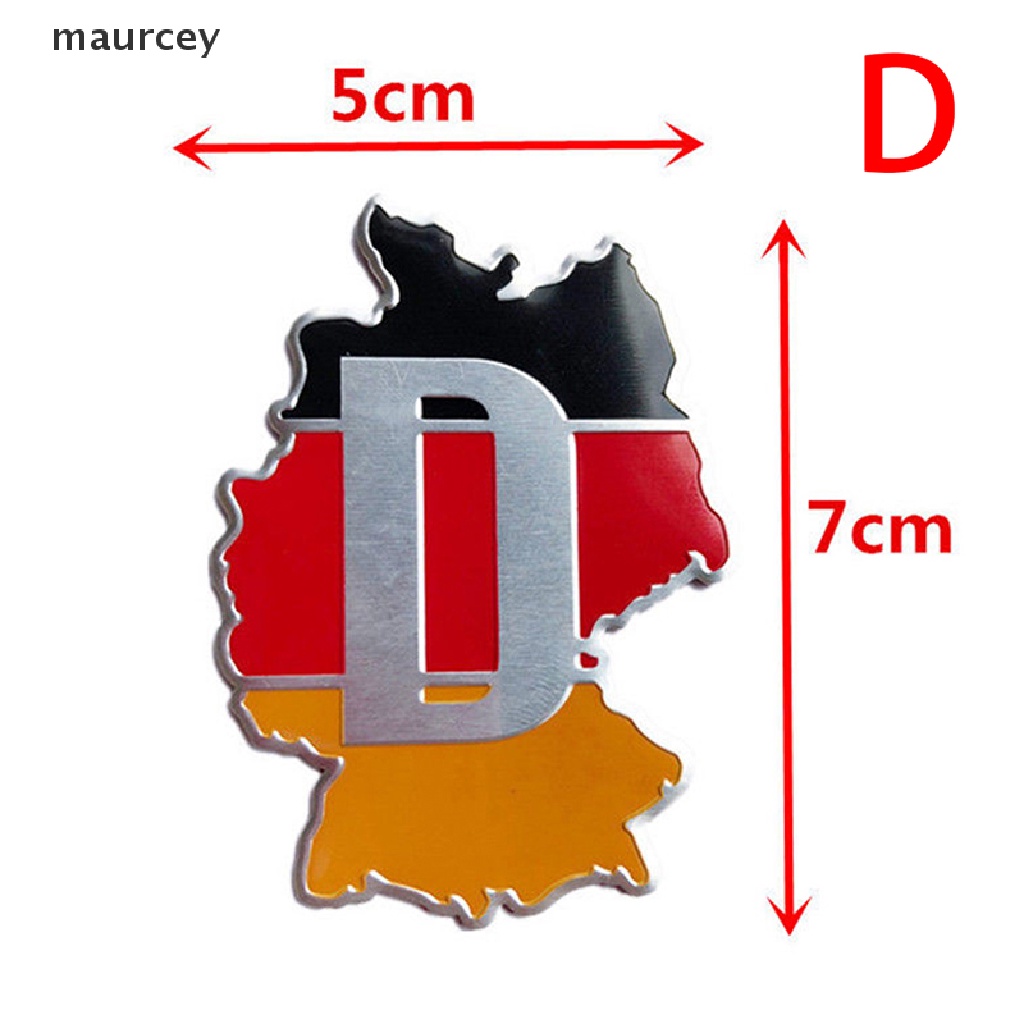 maurcey 3D Aluminium Auto Car Emblem Germany German Flag Logo Grille ...