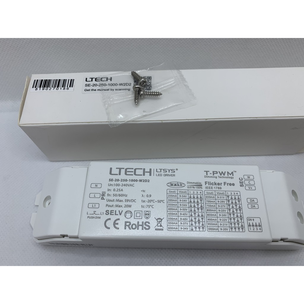 ไดร์เวอร์ LED LTECH SE-20-250-1000-W2D2 | Shopee Thailand