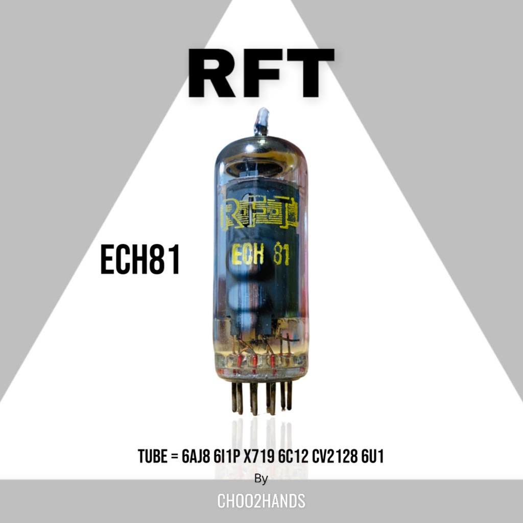 ECH81 RFT TRIODE-HEPTODE VACUUM TUBE = 6AJ8 6I1P X719 6C12 CV2128 6U1 ...