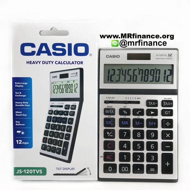 Casio JS-120TVS-SR เครื่องคิดเลขตั้งโต๊ะคาสิโอ ของใหม่ของแท้ | Shopee ...