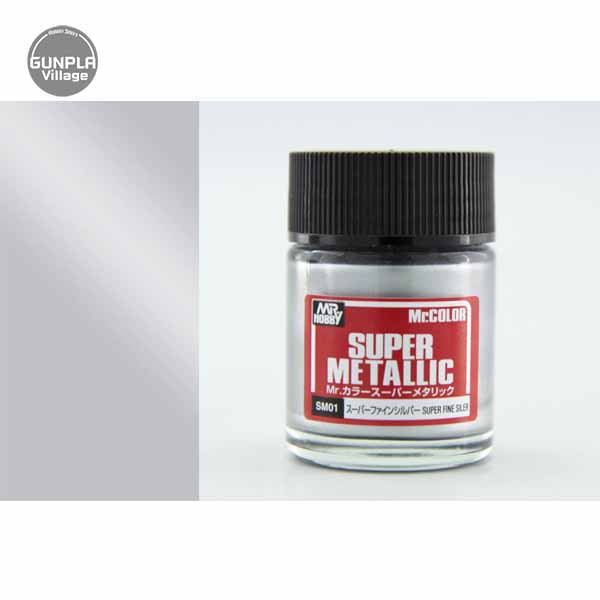 Mr.Hobby MR.COLOR SUPER MATALLIC SM01 Super Fine Silver Mr.Super ...