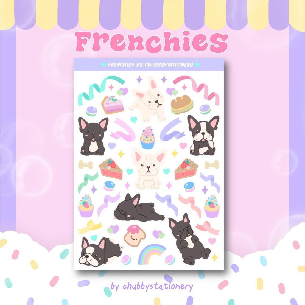 💝Frenchies Sticker collection 🎨 | Shopee Thailand