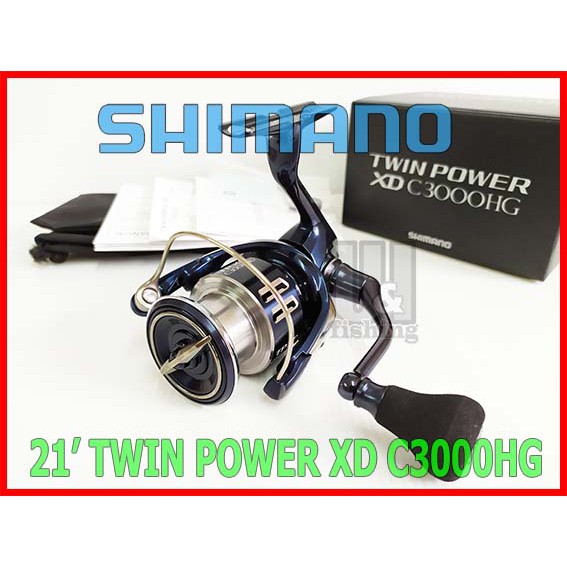 NEW 21' SHIMANO TWIN POWER XD C3000HG / 4000HG / 4000PG / 4000XG / C5000XG(ผ่อน 0%x10 เดือน ...