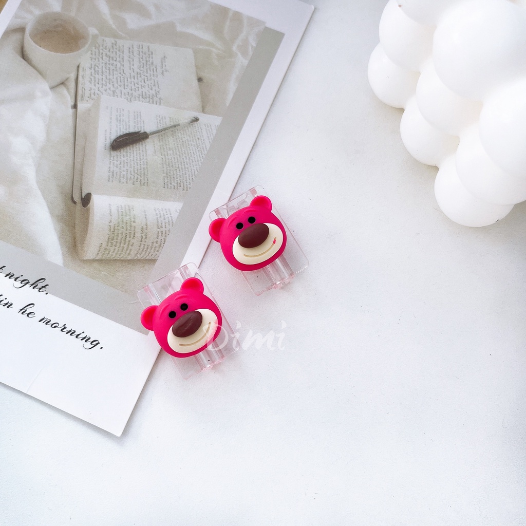 【ส่งจากไทย】Cable Bite TPU นิ่ม ที่กันสายหัก ลายการ์ตูน cable protector สำหรับ สายชาร์จ iP ...