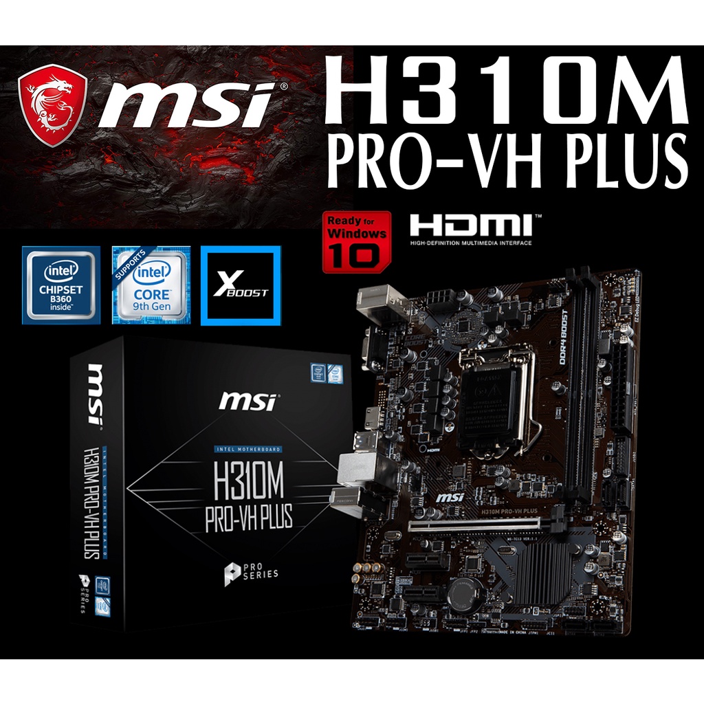 Mainboard INTEL MSI H310M PRO-VH PLUS (Socket 1151V2) มือสอง พร้อมส่ง ...