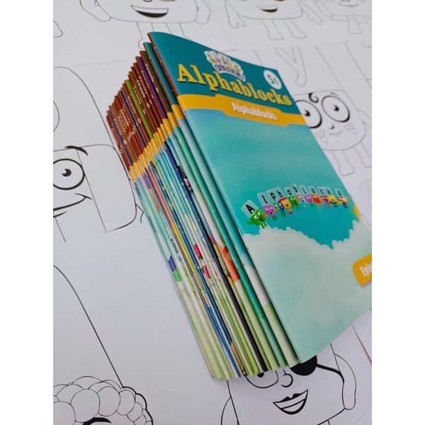 BBC #CBeebies# Alphablocks First Season lines Book, 26 Book Set ...