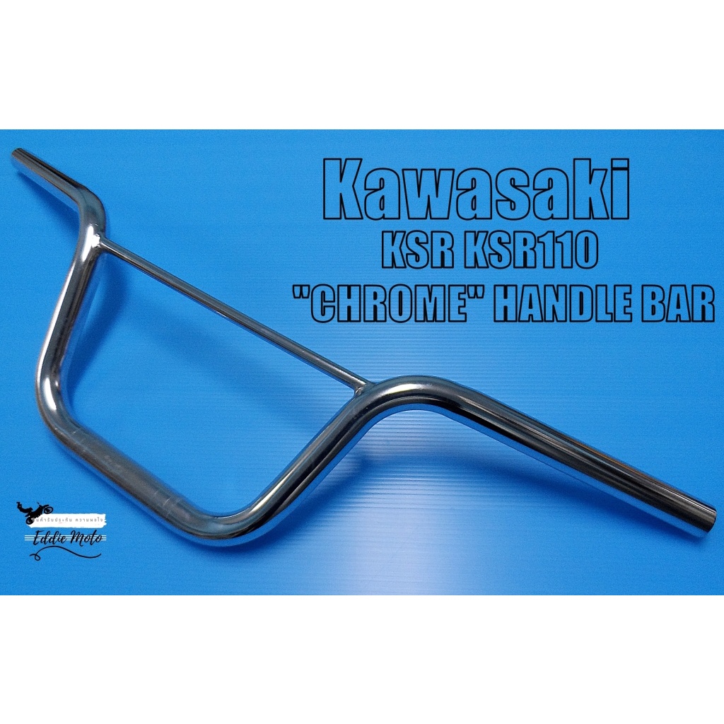 "CHROME" HANDLE BAR Fit For KAWASAKI KSR KSR110 // แฮนด์รถ เหล็กชุบโครเ ...