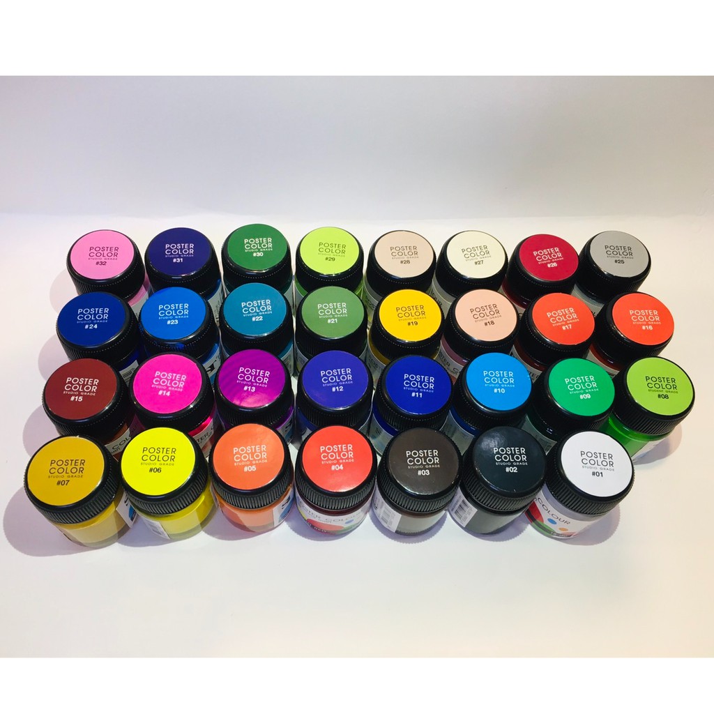 สีโปสเตอร์ st ขนาด 15 ml. (Poster colours part 1.) | Shopee Thailand