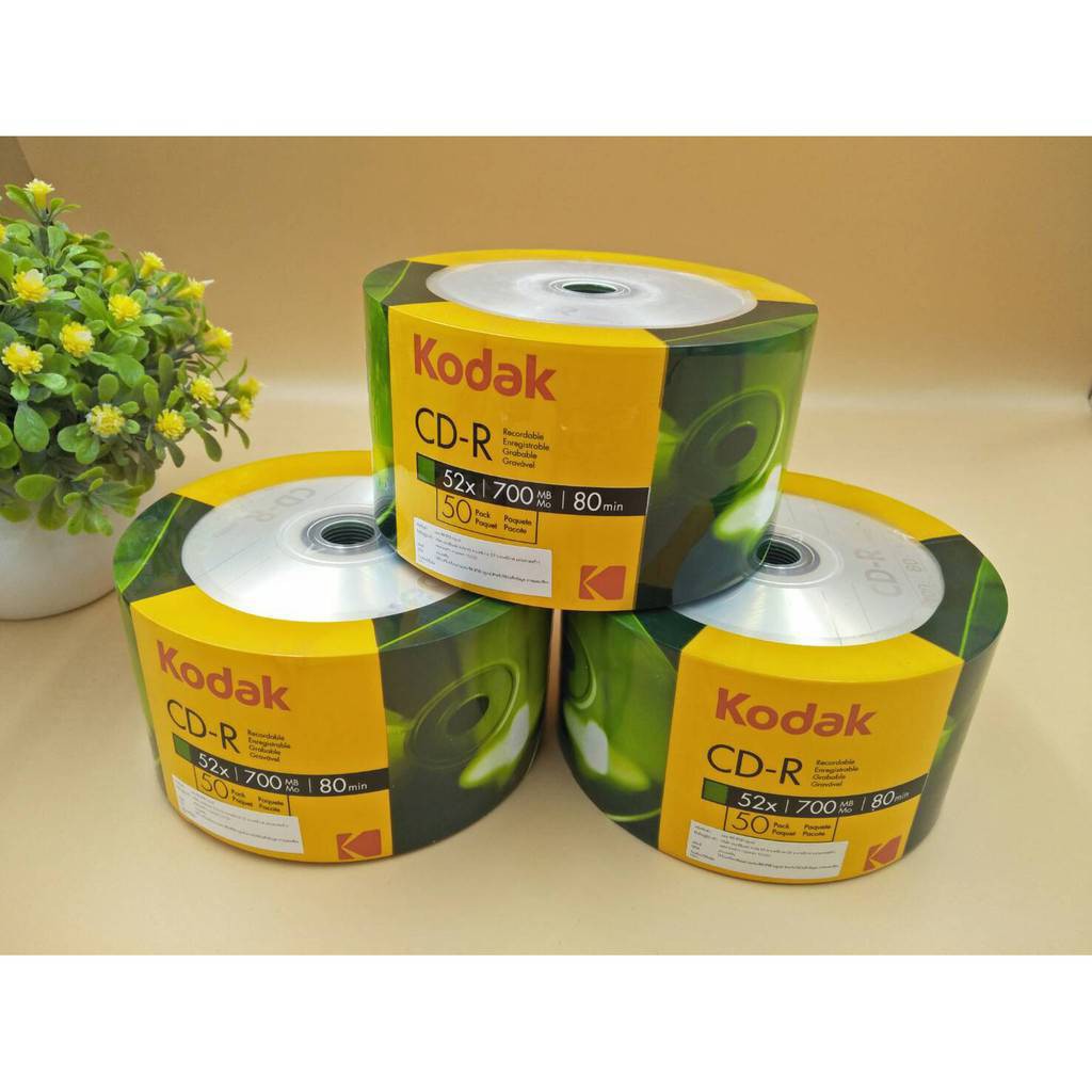 แผ่นCD-R KoDak 700MB 52X (แพค 50 แผ่น) | Shopee Thailand