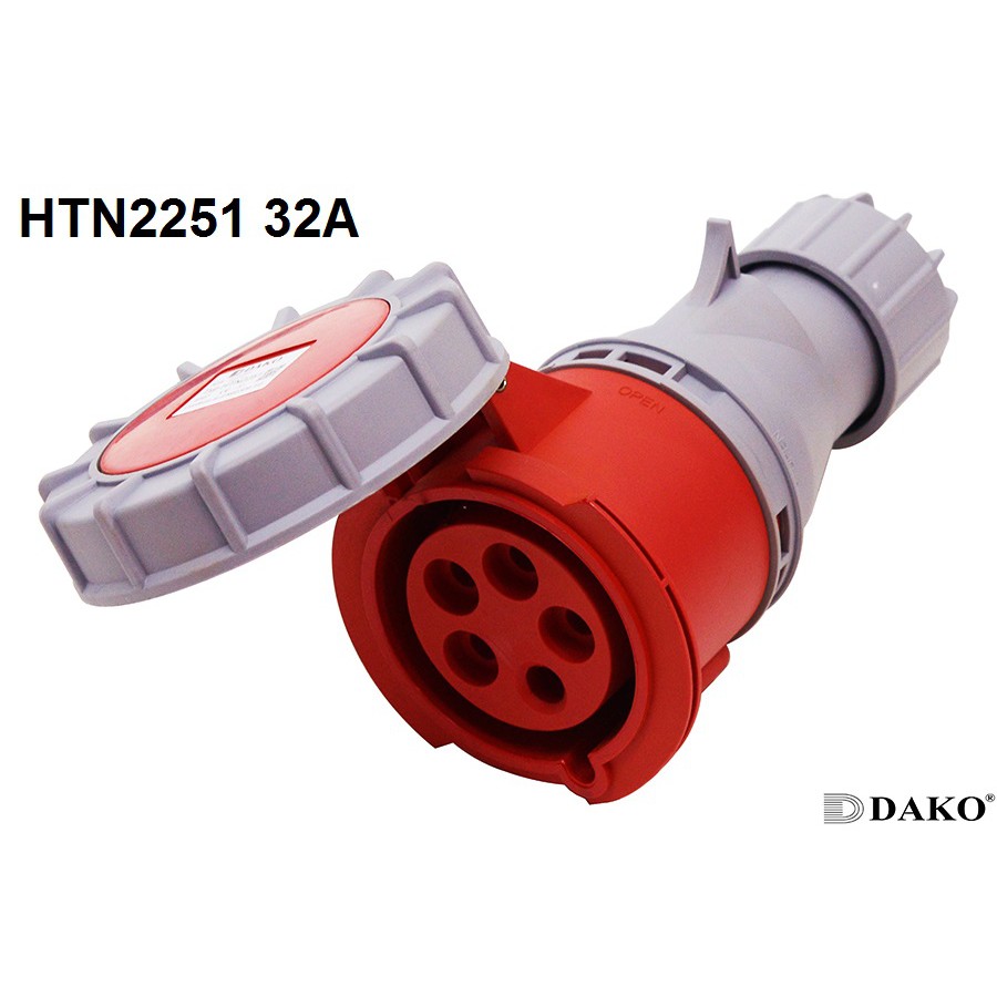 "Dako" Power Plug (เพาเวอร์ปลั๊ก) รุ่น HTN2251 32A 380V-415V 5Pin IP67 ...