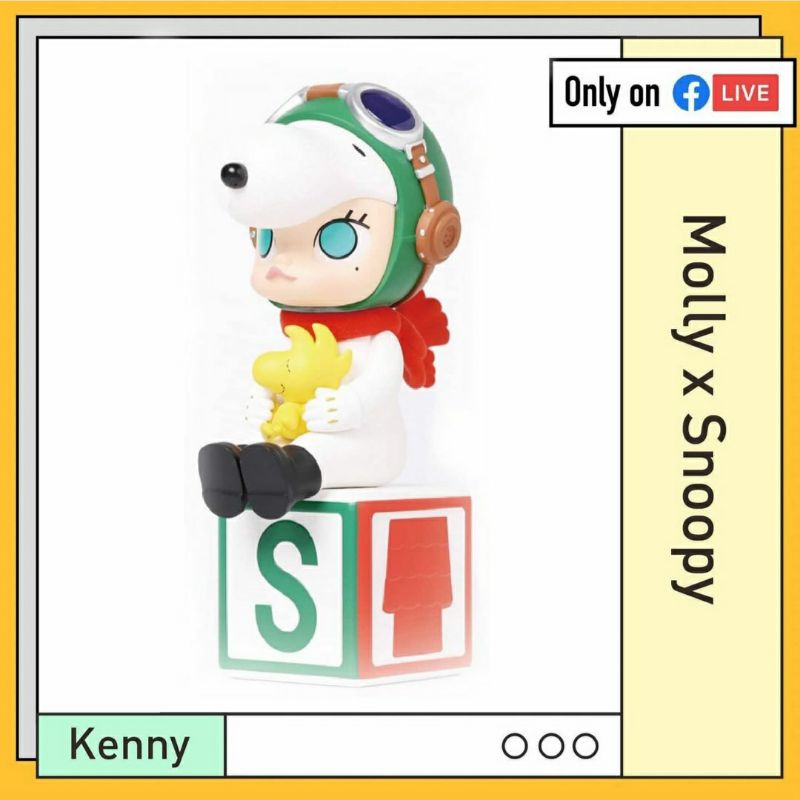 ⚡พร้อมส่ง⚡ Molly x Snoopy Peanuts Limited PTS Ver. / Pop Mart | Shopee ...
