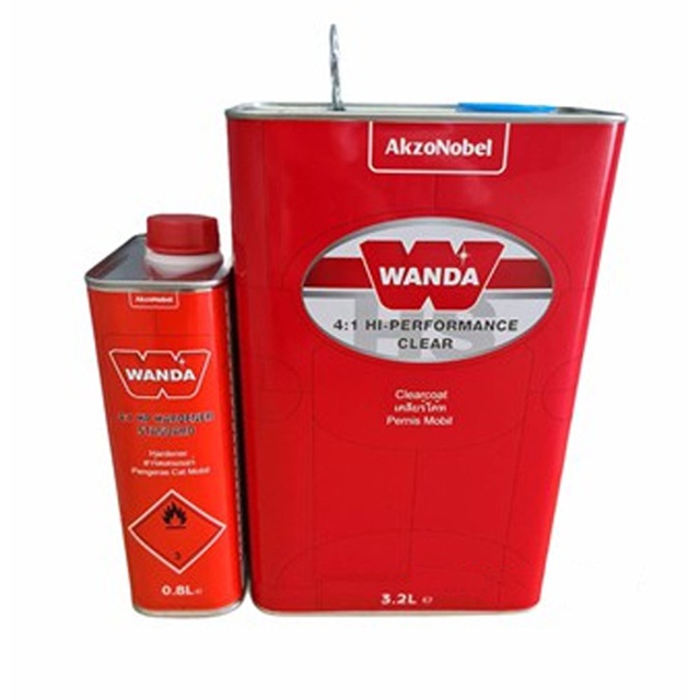 ชุดเซต Wanda Hi Performance Clearcoat 4:1/ Wanda HP Hardener Standard 4 ...