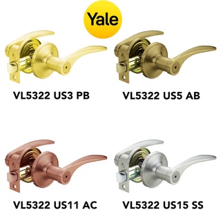 มือจับก้านโยกประตูห้องน้ำ Yale VL5322 US3-PB, US5-AB, US11-AC, US15-SS มือจับเขาควาย ลูกบิดประตู ...