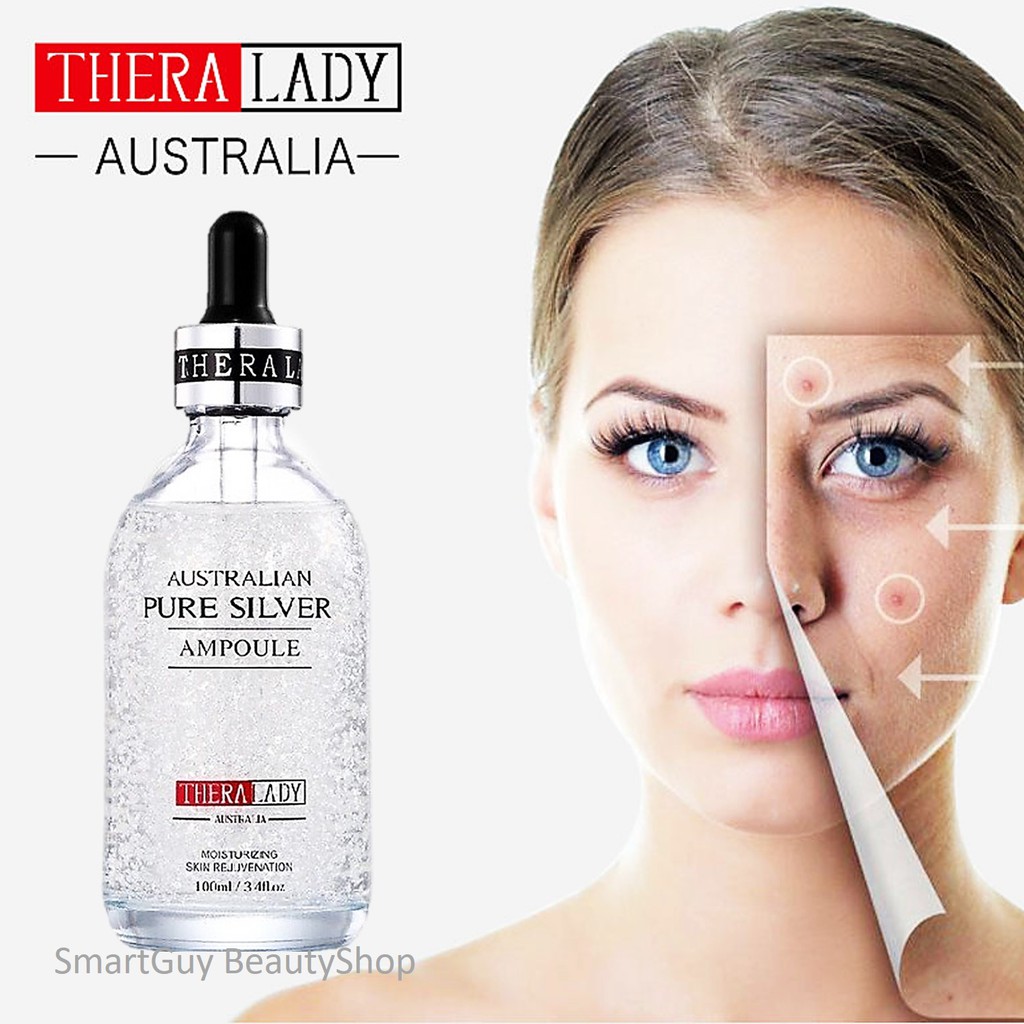 Thera Lady Pure Silver Ampoule Moisturizing Skin Rejuvenation 100ml เซ ...