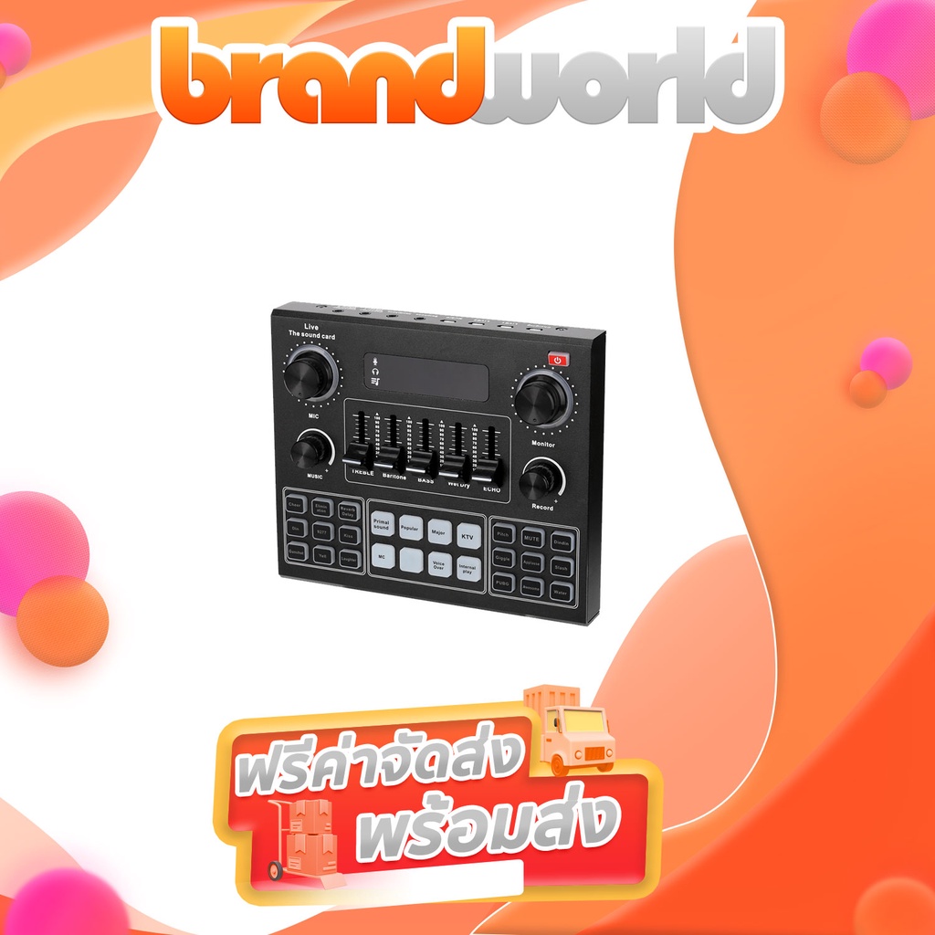 V9 Audio USB Headset Microphone Webcast Live Sound Card 12 Electric ...