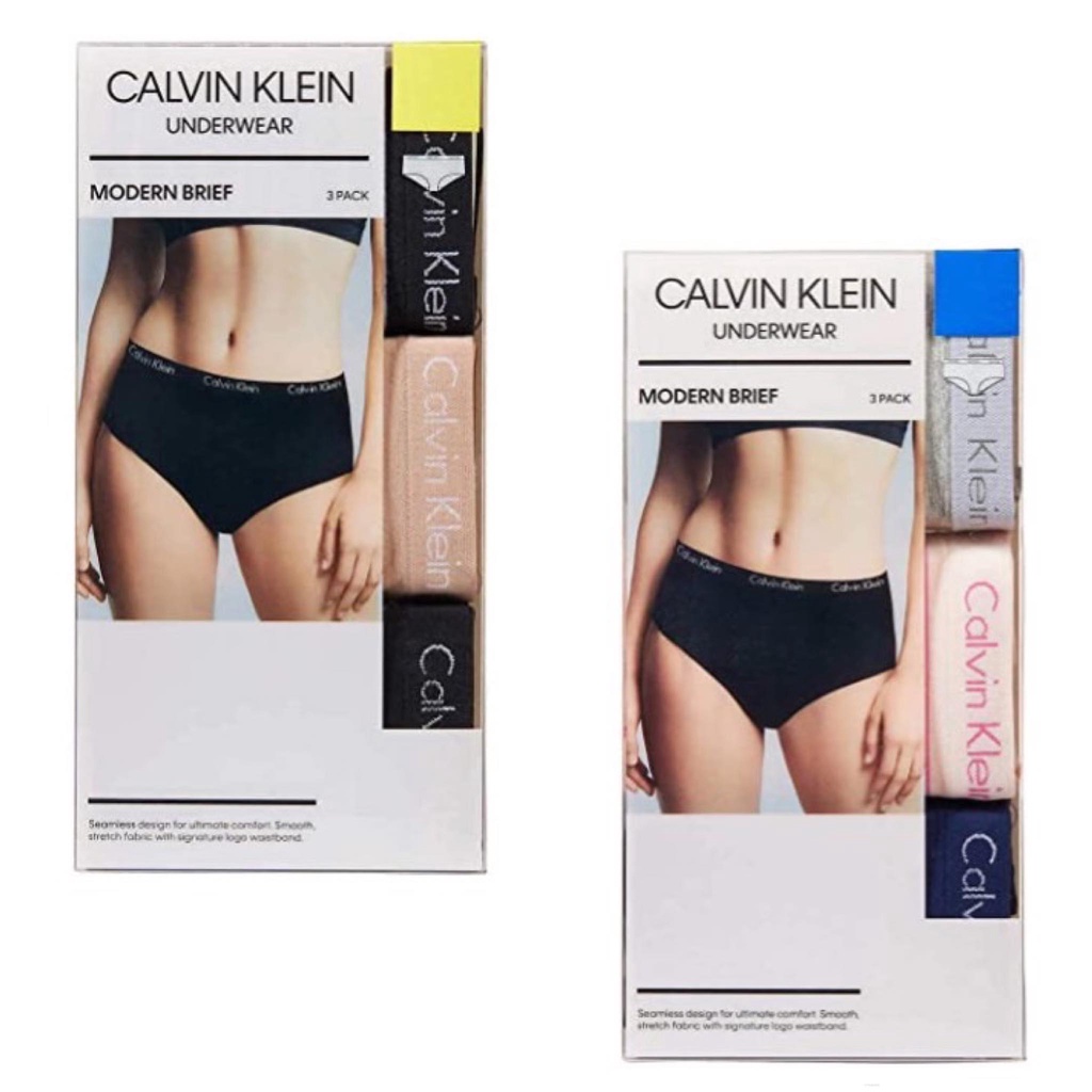Calvin Klein Women s Modern Brief 3 Pack Calvin Klein modern brief 1 3 Shopee Thailand