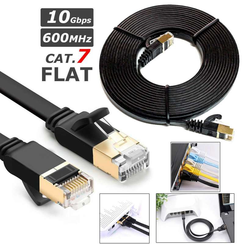 2m 5m 10m 15m 20m 30m Cat7 Ethernet Cable RJ 45 Network Cable UTP Lan Cable Cat 7 | Shopee Thailand
