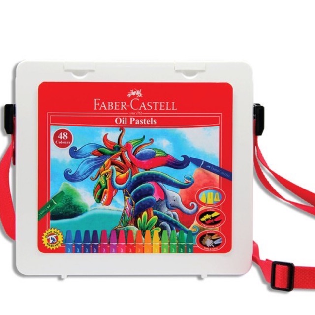 FABER CASTELL เฟเบอร์ คาสเทลล์ สีพาสเทลน้ํามันหกเหลี่ยม 48 สี | Shopee ...