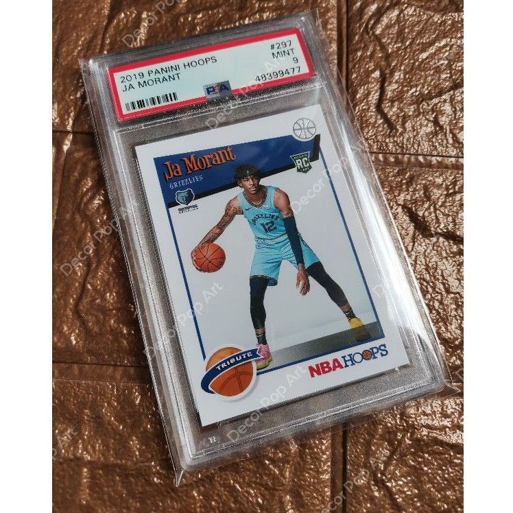 2019 Panini Hoops Ja Morant 297 RC Rookie card PSA 9 NBA Basketball ...