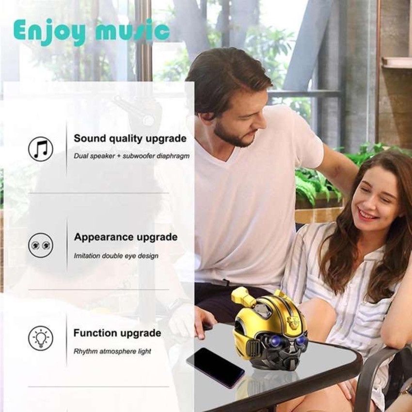 ลำโพง ลำโพงบลูทูธ ขายดีที่สุด Bumblebee Usb Mp3 TF สมาร์ทซับวูฟเฟอร์ฟัน ...