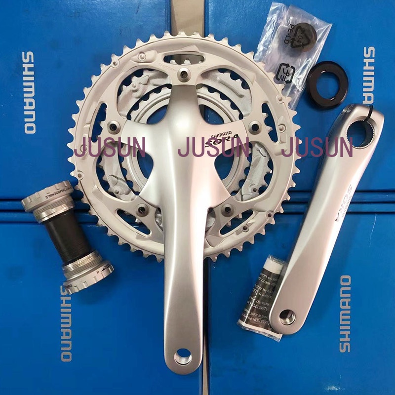 Shimano Sora 3403 FC-3403 ชุดข้อเหวี่ยงจักรยาน ความเร็ว 3×9 50-39-30T ...