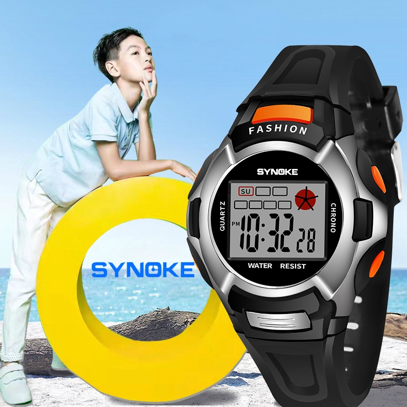 Synoke นาฬิกาผู้ชายของขวัญเด็กผู้ชายนาฬิกาอิเล็กทรอนิกส์ | Shopee Thailand