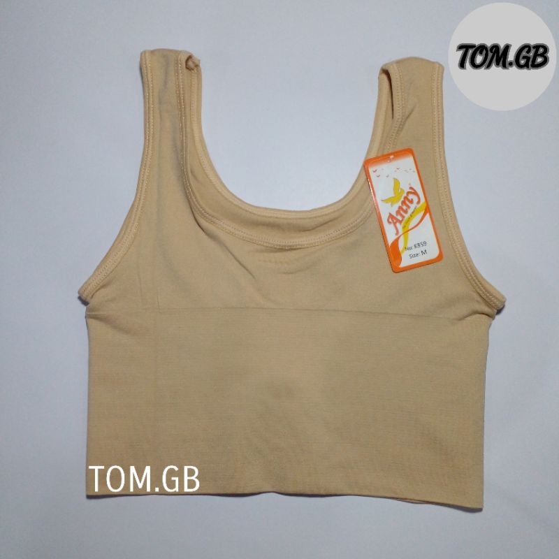 เสื้อกล้ามทอม ANNY แบบสวม (ไม่มีตะขอ) ใส่เป็น Sport bra ใส่สบายสุดๆ#K859 | Shopee Thailand