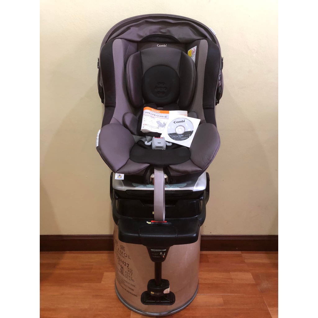 คาร์ซีท Combi Luxtia Turn 360 สภาพสวย แรกเกิด ถึง 4 ปี พร้อมคู่มือ ซัพพอร์ตแท้ครบชุด หมุนได้ 360 ...