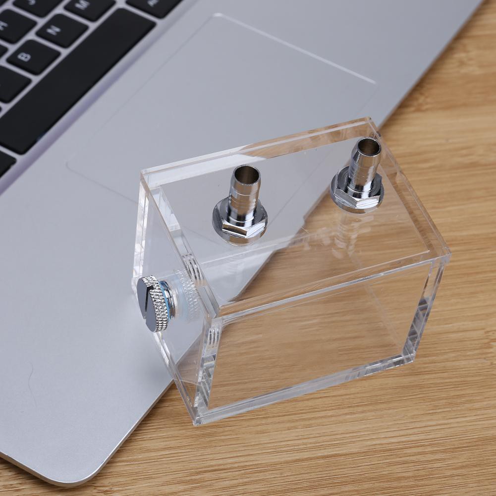 💕Water Tank for PC Water Cooling System with 2pcs Tube Connecters ...