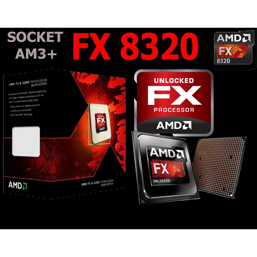 CPU AMD FX 8320 (Socket AM3+) มือสอง พร้อมส่ง แพ็คดีมาก!!! [[[แถมซิลิโคนหลอด พร้อมไม้ทา ...