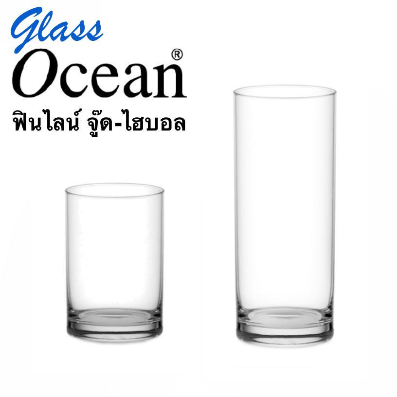 Glass แก้วน้ำ OCEAN FIN LINE ขนาด 175/280/355 ml (A3) | Shopee Thailand