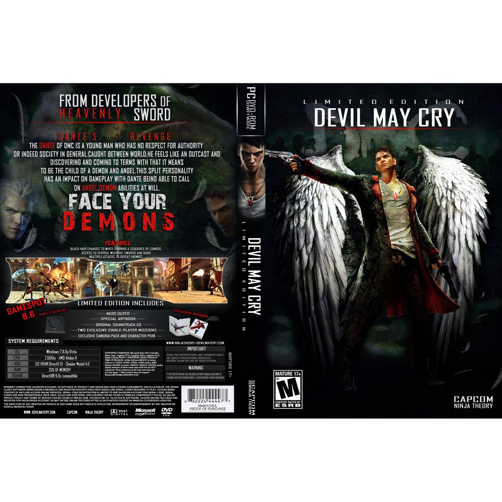 แผ่นเกม PS2 [DMC Devil May Cry Limited Edition] | Shopee Thailand