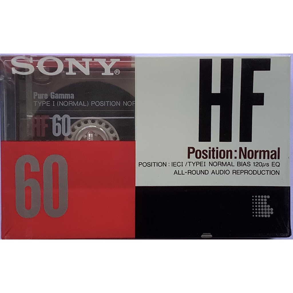 Blank Cassette Tape ซีล เทปคาสเซ็ตเปล่าวินเทจ Sony HF 60 นาที Normal ...