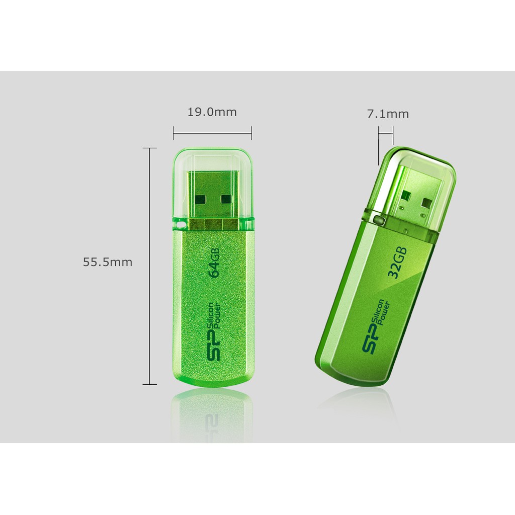 Silicon Power FLASH DRIVE 16GB HELIOS 101 (GREEN)สินค้าใหม่ รับประกัน5 ...