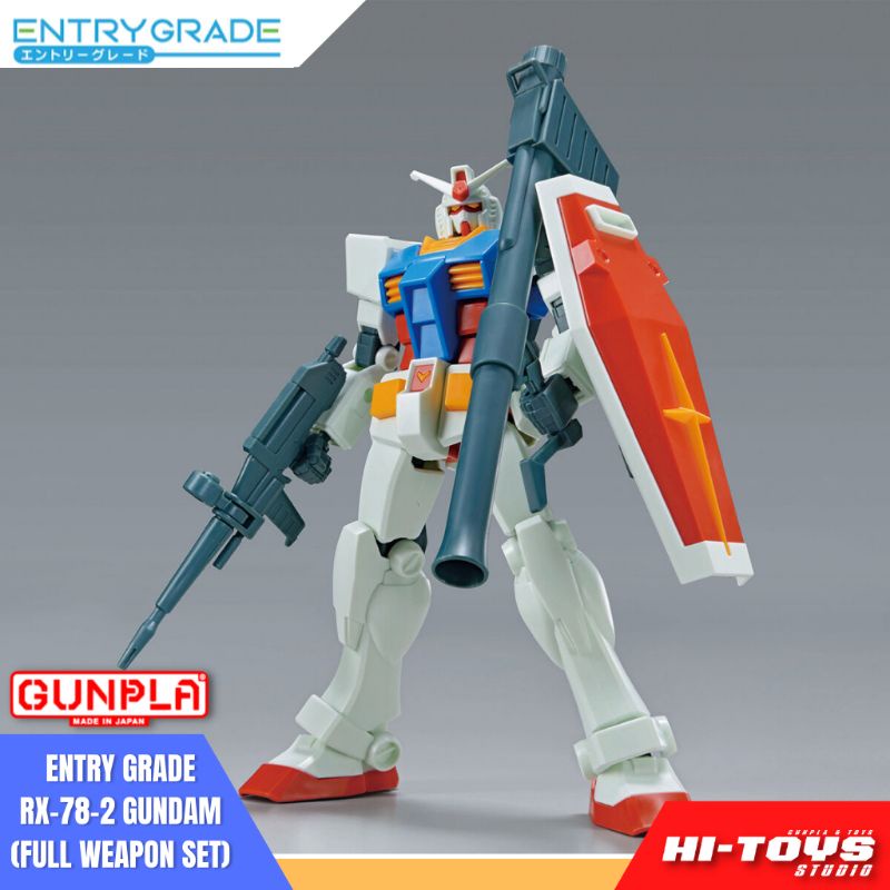 BANDAI GUNPLA ENTRY GRADE 1/144 RX-78-2 GUNDAM (FULL WEAPON SET) | Shopee Thailand