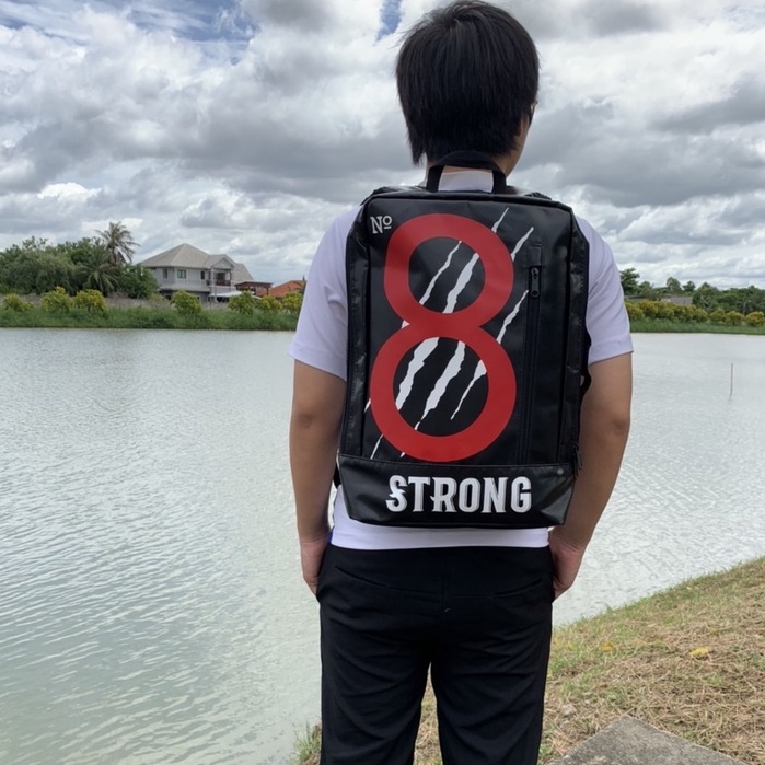 กระเป๋าเป้LEO No.8เหมาะกับใส่เอกสาเนื้อผ้าpvcหนากันน้ำ | Shopee Thailand