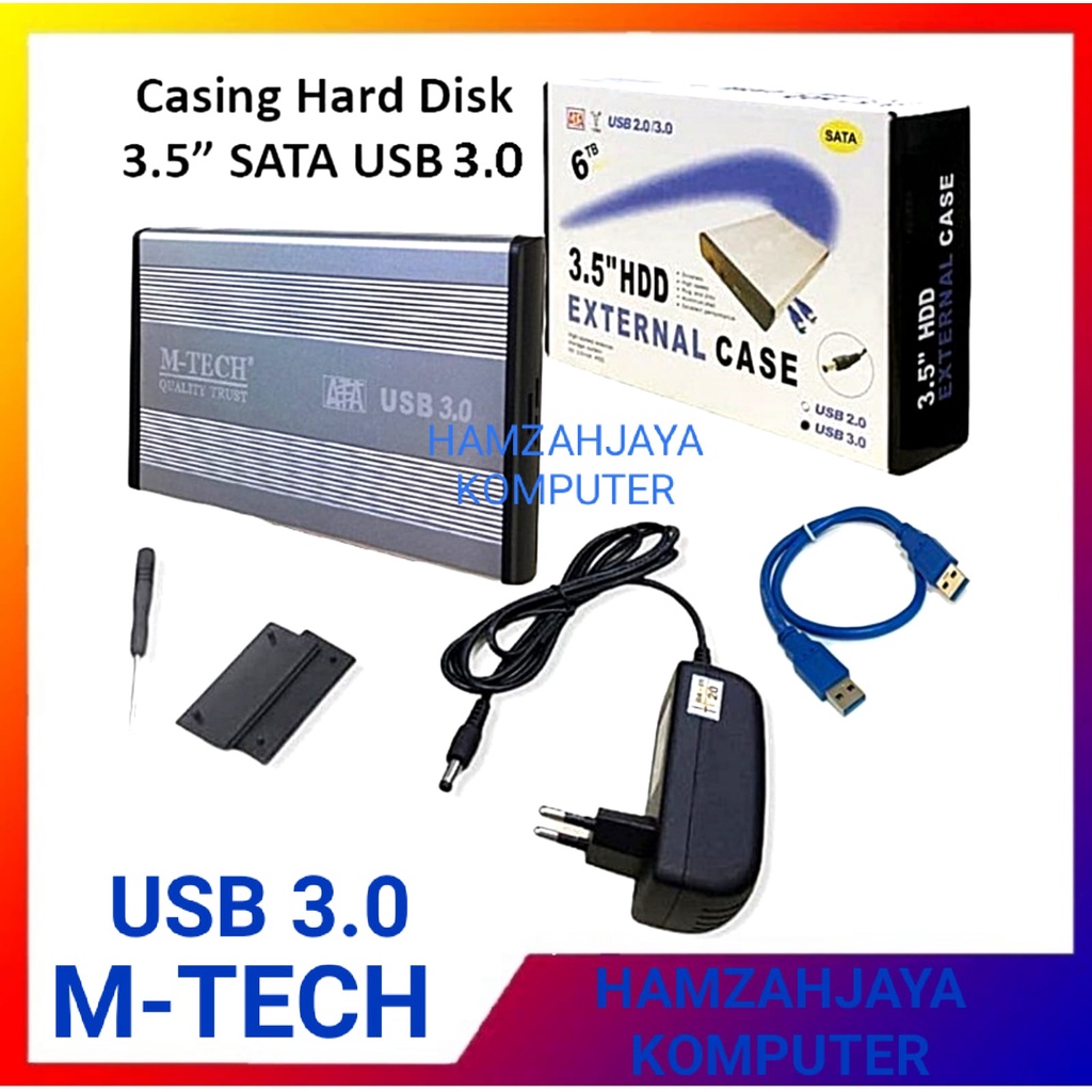 เคส HDD ขนาด 3.5 นิ้ว SATA USB 3.0 HDD Enclosure M-TECH | Shopee Thailand