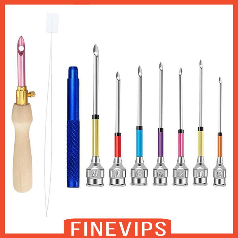9 Pieces DIY Embroidery Stitching Punch Needle Craft Tool Poking ...