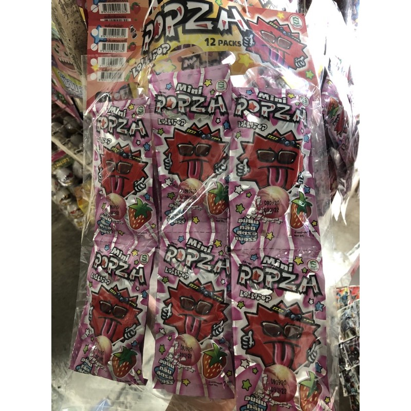 ลูกอม Popza (ป๊อปซ่า) แผง 12 ซอง 🥰🥰 | Shopee Thailand