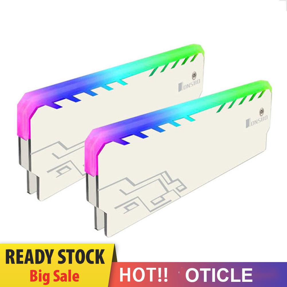Rgb Ram ฮีทซิงค์ Ddr3 Ddr 4 ระบายความร้อนสําหรับเดสก์ท็อป Pc Uk ...