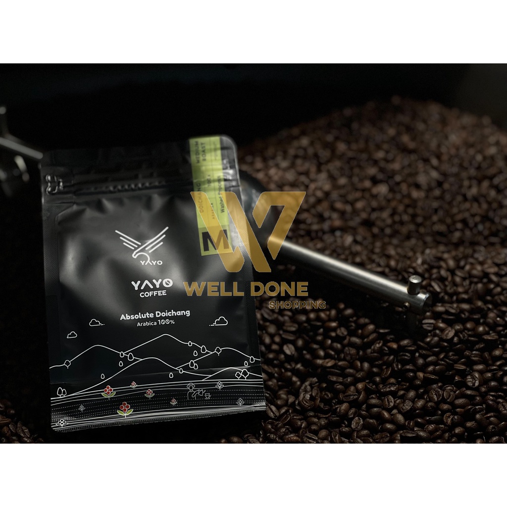เมล็ดกาแฟคั่ว กาแฟดอยช้าง 250กรัม คั่วกลาง YAYO COFFEE DOICHANG คั่วใหม่ ส่งเร็ว บดฟรี wd99 ...