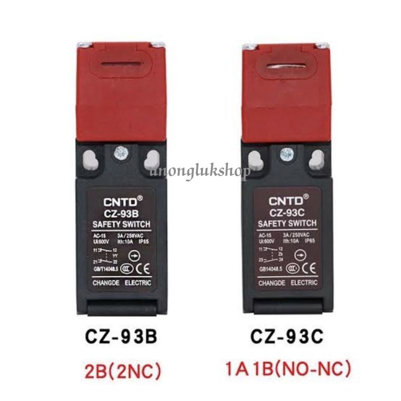 CNTD CZ-93B CZ-93C CZ-93-K1/K2/K3 Safety Key Interlock Switch เซฟตี้สวิตช์ CZ-93 | Shopee Thailand