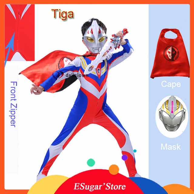 ชุดจั๊มสูท คอสเพลย์ อุลตร้าแมน Tiga Zero Belial Ginga Geed สําหรับเด็ก ...