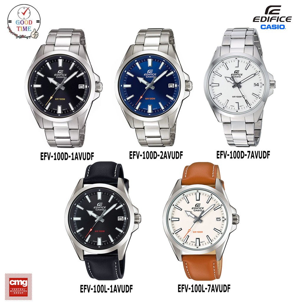 Casio Edificeแท้ประกัน CMG นาฬิกาข้อมือผู้ชายรุ่นEFV-100D, EFV-100L ...
